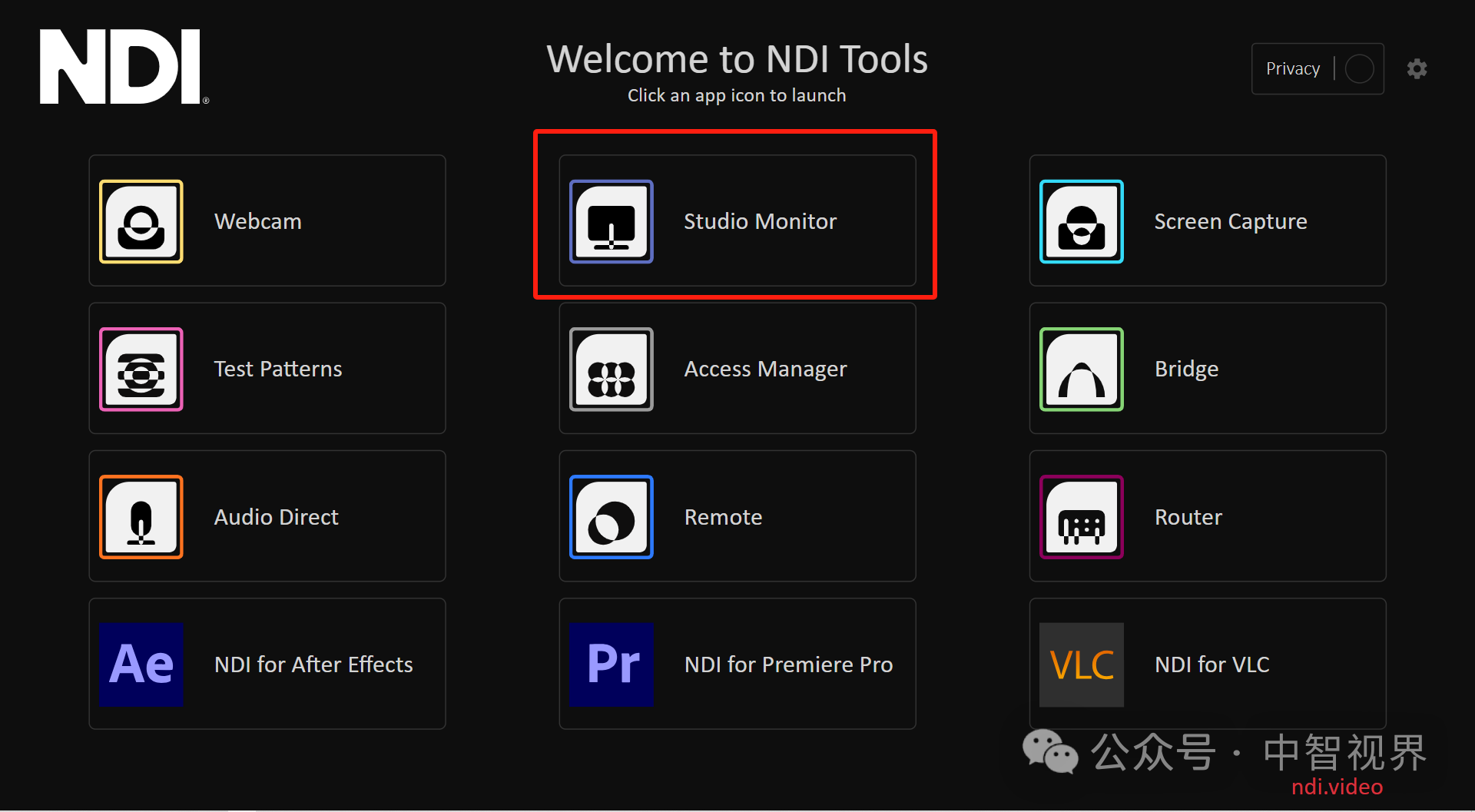 《NDI Tools》-Studio Monitor - NDI教程 - NDI Tools官网 - NDI Tools 中文版本下载 NDI软件中国官网